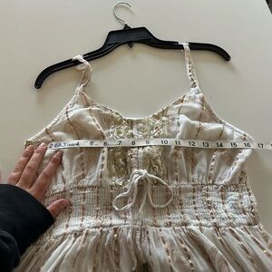 Me 2 Magic | Dresses | Me 2 Magic Anthropologie Boho Maxi Dress Ivory ...